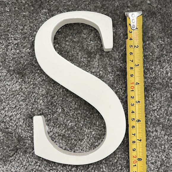 Pottery Barn Kids | Wall Decor | Pottery Barn Kids White Wall Letter S ...